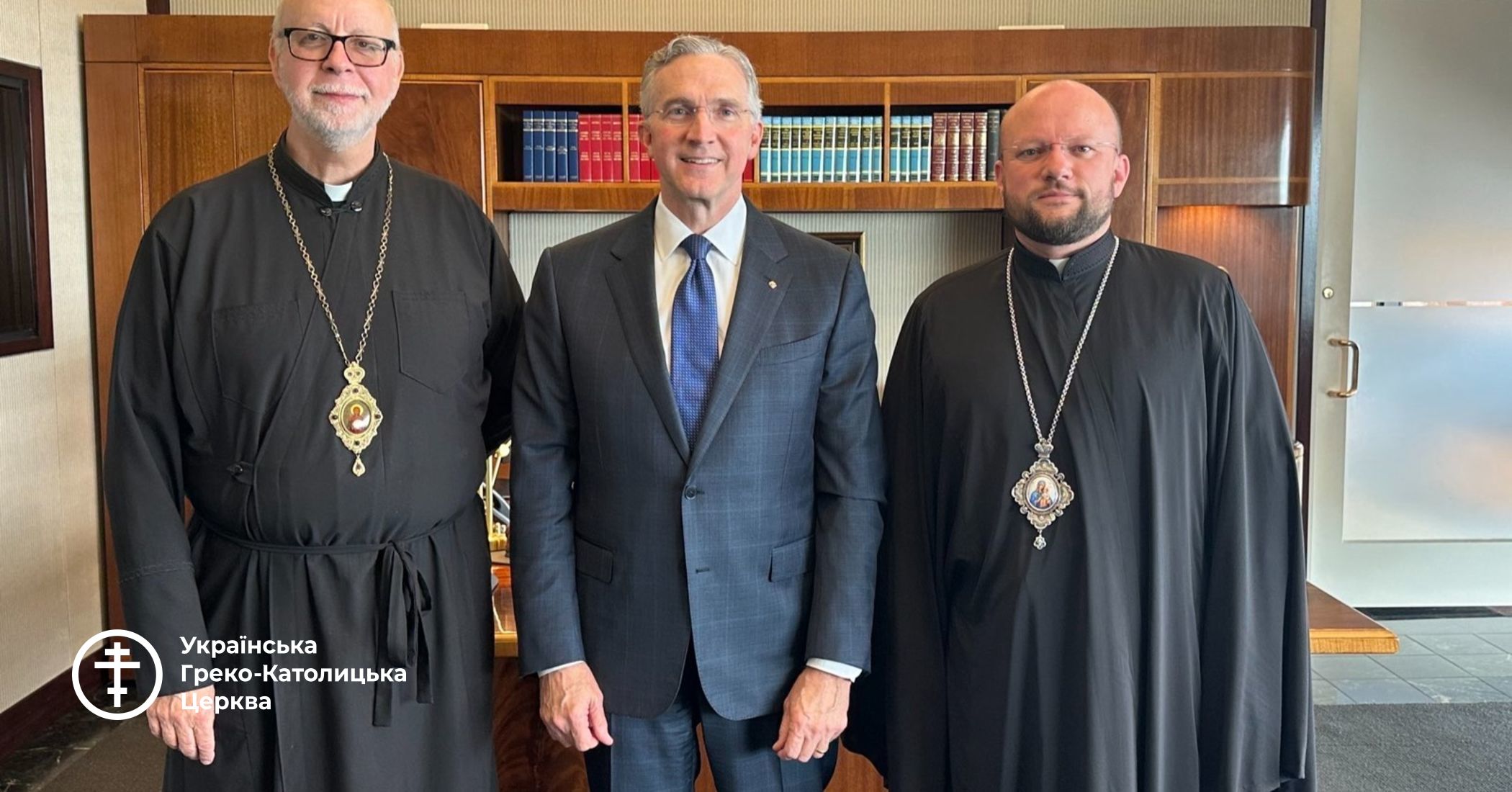 Bishops Stepan Sus and Pavlo Chomnycky Meet with Knight of Columbus ...